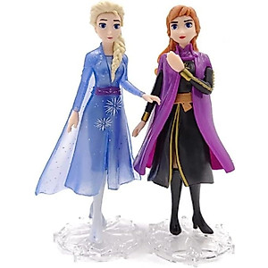 Frozen cake topper Action Figures Toys Frozen cake decorations for Frozen party supplier birthday (5 pcs)