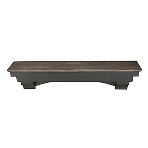 Pearl Mantels 499-72-27 Hadley Mantel Shelf, 72-Inch, Cottage Distressed