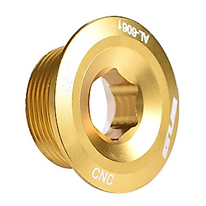 Yosoo Health Gear Crank Arm Fixing Bolt, Crank Bolt, Aluminum Alloy Crank Fixing Bolt for Road Bike Mountain Bike 5 Colors Optional(Gold)