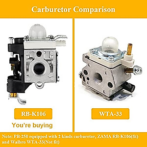 HUZTL RB-K106 Carburetor for Echo PB250 PB-250 ES-250 PB-250LN Leaf Blower