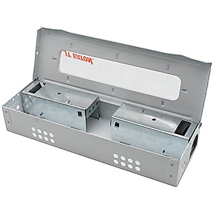 JT Eaton 423CL-WH Little Pete Slim Multi Catch Mouse Trap with Clear Lid and White Powder Coat, No Bait Needed, Pack of 12