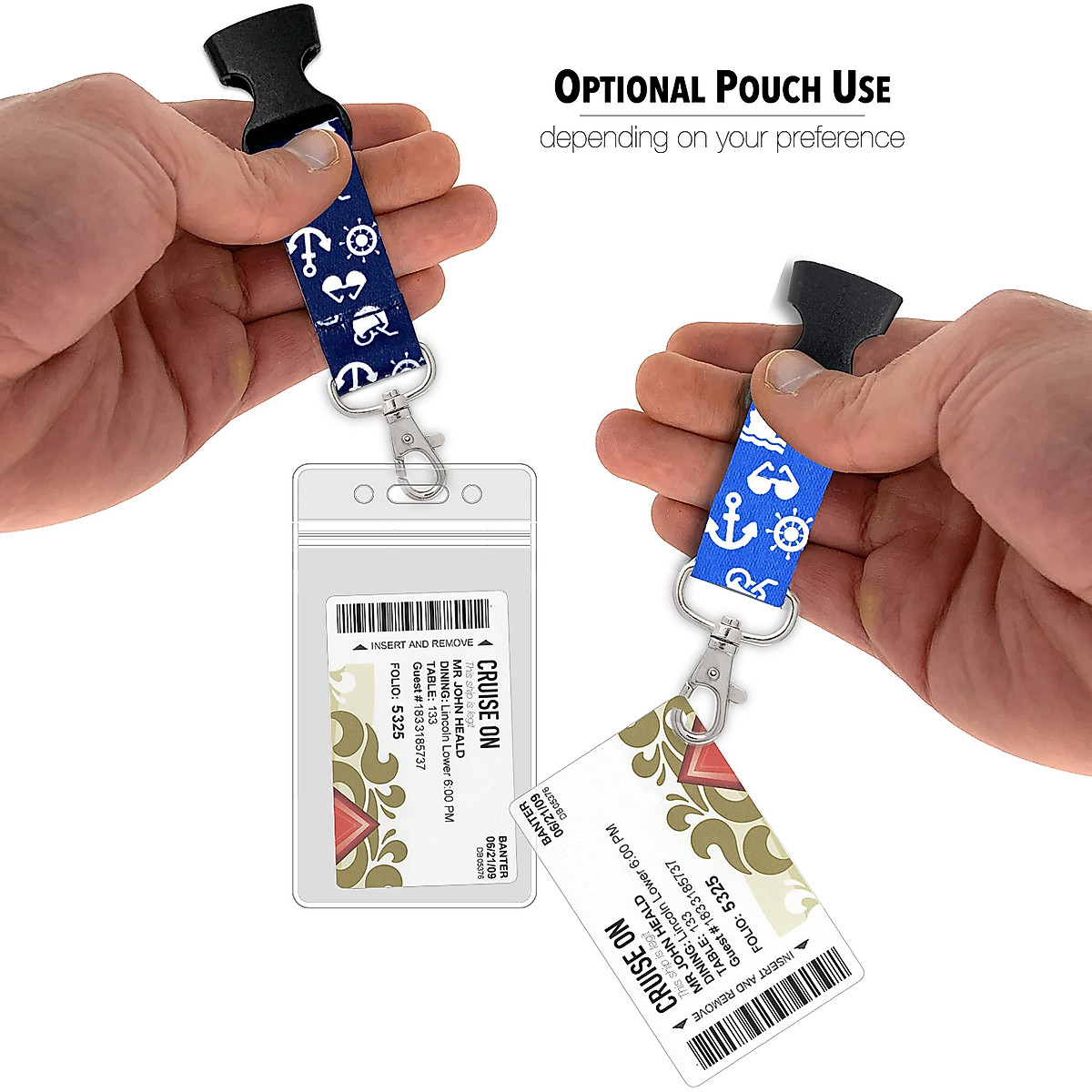 Cruise Lanyard Must Have Accessories for Ship Cards [4 Pack] Cruise Lanyards with ID Holder, Key Card Detachable Badge & Waterproof Ship Card Holders