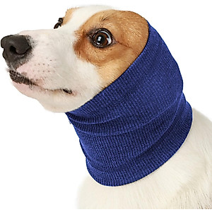 Pack x2 No Flap Ear Wraps for Dogs - Snoods for Dogs & Cats, Dog Ear Muffs Noise Protection, Dog Ear Covers for Grooming, Dog Ear Wrap for Anxiety Relief, Happy Dog Ear Hoodies