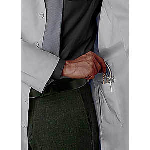 Adar Universal Unisex Lab Coats - Classic 39" Lab Coat - 803 - Silver Gray - 38