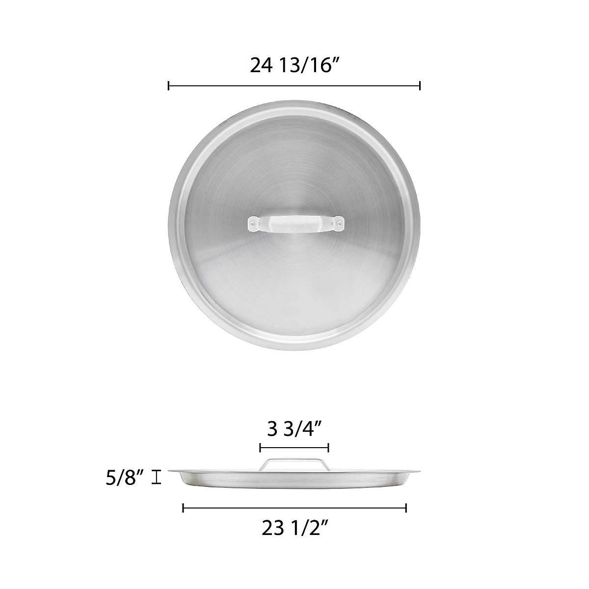 Restaurant Essentials 160 quart Aluminum stock pot lid, comes in each