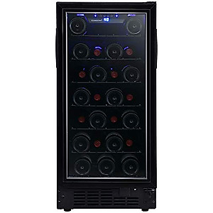 EdgeStar BWR301BL 15 Inch Wide 30 Bottle Built-In Wine Cooler with Slim Design