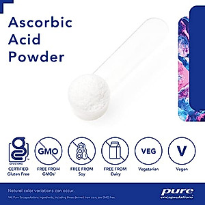 Pure Encapsulations Ascorbic Acid Powder | Hypoallergenic Vitamin C Supplement for Antioxidant Support* | 8 Ounces