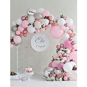 Pink Balloons Different Sizes- 12+5 Inch 70Pcs Party Balloons Helium Quality Latex Balloons Balloon garland kit as Birthday Balloons Gender Reveal Balloons Baby Shower Balloons Wedding