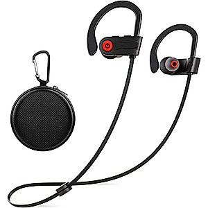 PSIER Bluetooth Headphones Wireless Earbuds Running Headphones with 15 Hours Playtime Bluetooth 5.3 Headphones IPX7 Waterproof HD Sound Earphones