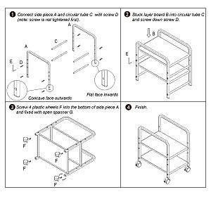 360Tronics Computer Tower Stand White, 2-Tier Height Adjustable Desktop PC Stand for Carpet, Mobile Tower Cart Under Desk, Full Metal Rolling CPU Holder with 360° Locking Wheels for Office Home