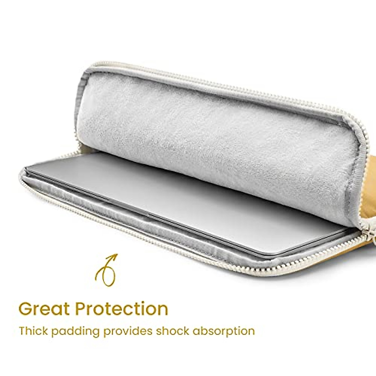 tomtoc Slim Laptop Sleeve for 13-inch MacBook Air M2/A2681 M1/A2337 2022-2018, MacBook Pro M2/A2686 M1/A2338 2022-2016, 12.3 Surface Pro 9/8/X/7+/7/6/5, Protective Case with Organized Accessory Pouch