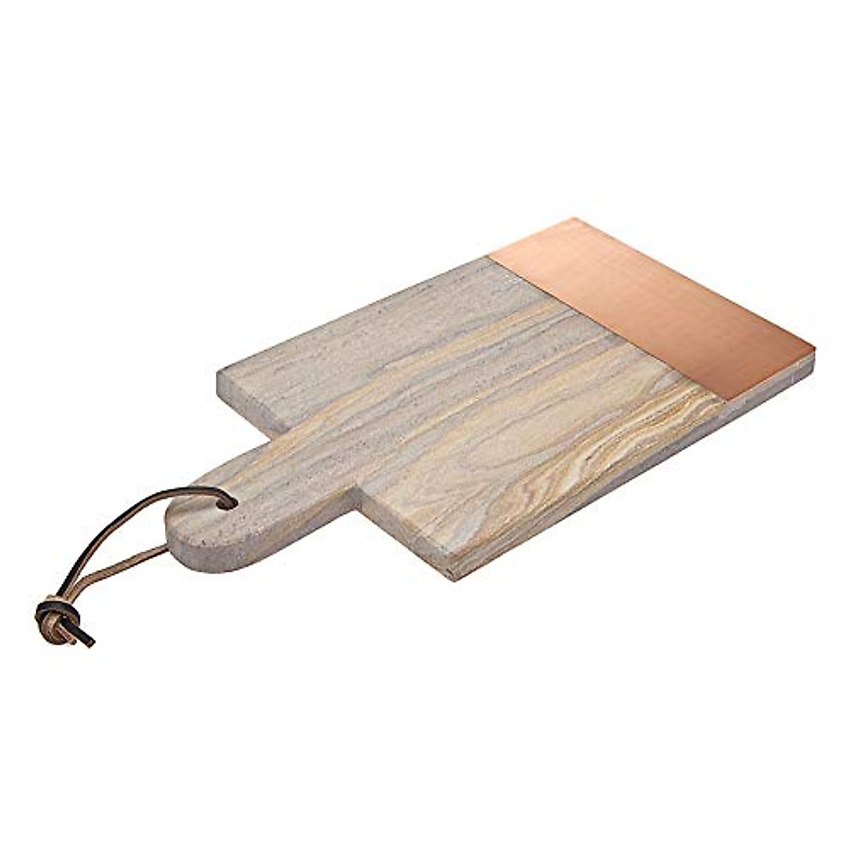 Godinger Wood Serving Tray, Charcuterie Platter Cheese Board Rainbow Sandstone - 14" - Rectangular