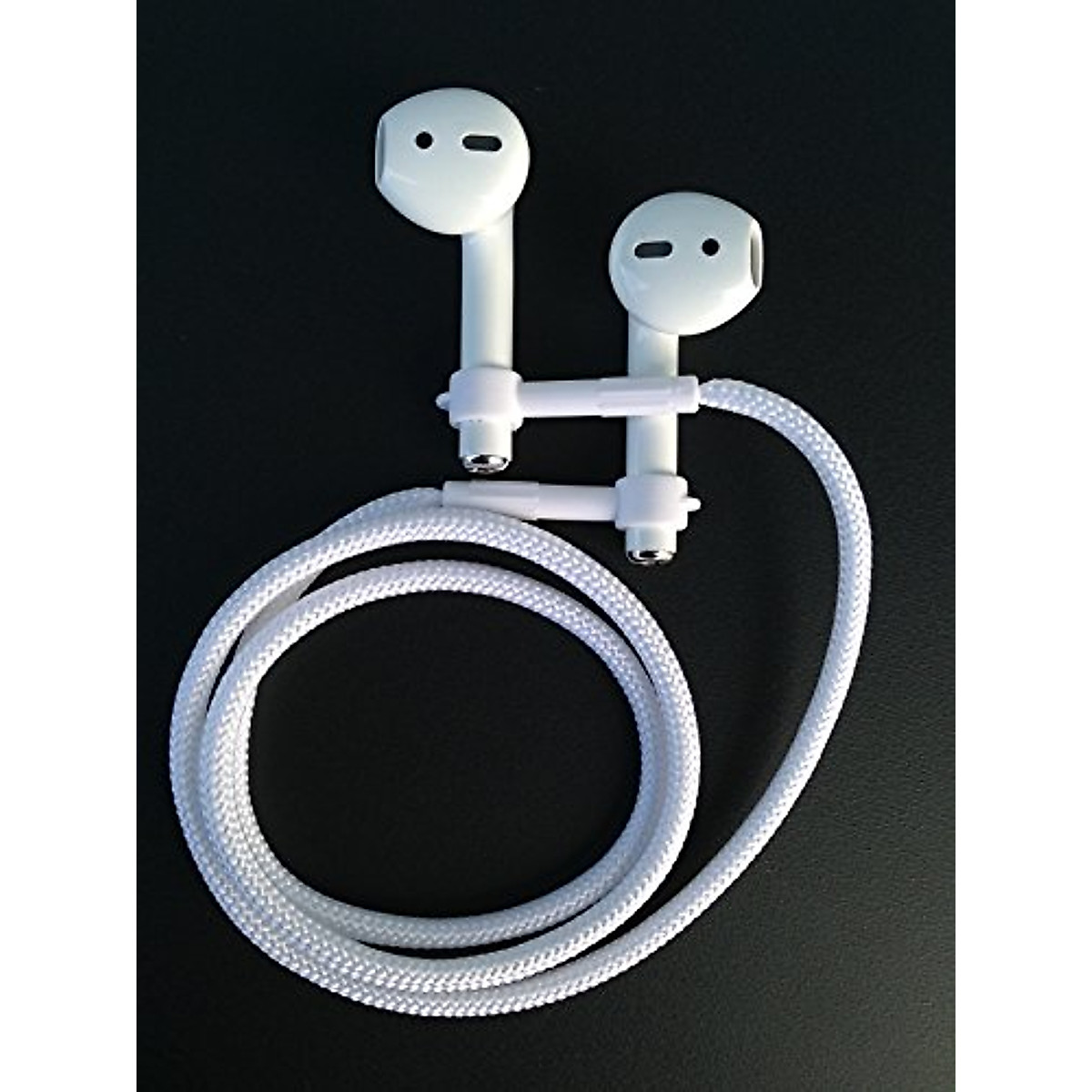 EARBUDi Cord - Soft 22 Inches Leash or Necklace That Holds Around Your Neck, Compatible with Many Wireless Buds, White