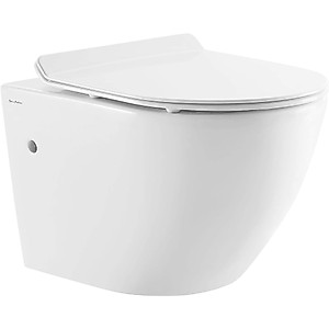 Swiss Madison Well Made Forever SM-WT449 St. Tropez Wall Hung Toilet, Glossy White