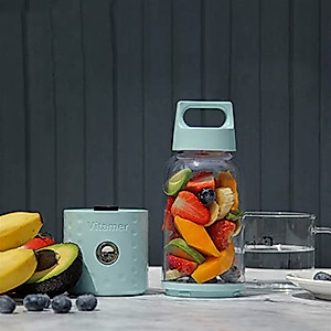 TANACC Portable Juice Blender USB Portable Juicer Mixer Electric Mini Blender Fruit Vegetables Quick Juicing Kitchen Food Processor Fitness Travel Low Noise