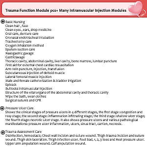 PreAsion Training Manikin Model Trauma Model Anatomical Human Model Demonstration Manikin Patient Care for Nursing Female-Male Wound Training Mannequin Patient Care Education Teaching 63’’Life-Size