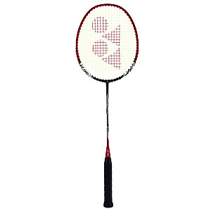 YONEX Badminton Racket Nanoray Series 2018 with Full Cover Professional Graphite Carbon Shaft Light Weight Competition Racquet High Tension Fast Speed Performance (NR6000I - Black/Red, Pack of 1)