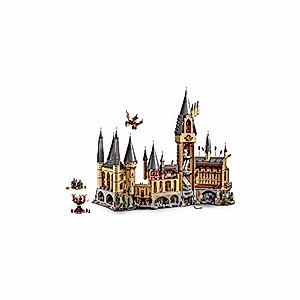 LEGO Harry Potter Hogwarts Castle Building Set, Harry Potter Activity Kit with Minifigures, Wands, Boats, a Spider, and Gryffindor and Hufflepuff Accessories; Collectible Model for Adults, 71043