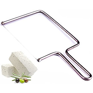 Kuchengerate Cheese Slicer Wire Cutter - Cheese Knives Slicers with Wire - Handheld Butter Cutter Tools for Soft Hard Block - Easy Fast Cutting Hard Or Semi Hard Block Cheeses - With Extra Wire