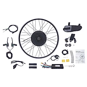 DCEHKR E-Bike Conversion Kits 48V Electric Bike Rear Hub Conversion Kit with Brushless and Gearless Motor 1000W Electric Bicycle Conversion Kits Suitable for 28-inch, 29-inch Rear Wheel Ebike
