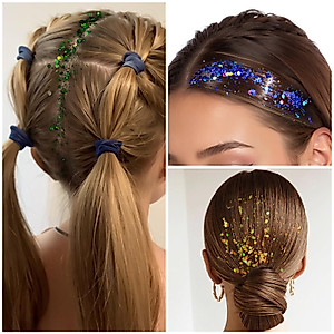 Teenitor Body Glitter Face Glitter Makeup Festival Glitter Gel, 12 Colors Face and Body Glitter Gel, Hair Glitter Gel, Glitter Gel Makeup, Glitter for Face and Hair