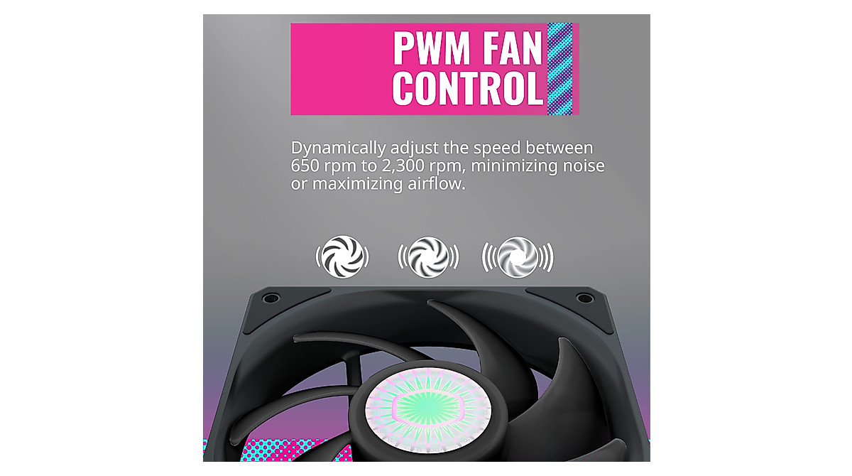 Cooler Master SickleFlow 92 All-Black 92mm PC Cooling Fan