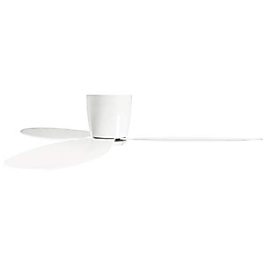 Lucci Air 21287001 Radar DC Ceiling Fan, 52 Inch, White with White Blades