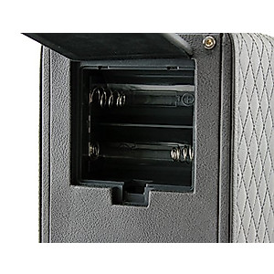 Heiden Monaco Double Watch Winder in Black Leather - Battery Powered or AC Adapter