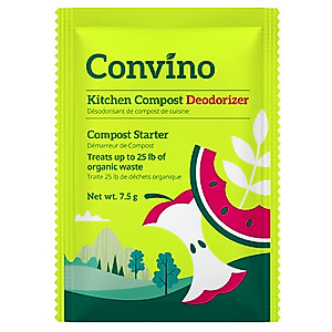 Convino: A Compost Starter/Accelerator Which Help to Reduce Kitchen Waste Odor and Convert Yard Waste to Fertile Humus for All Composting Systems. Comes in 1 Package That Contains 4 Packets Inside