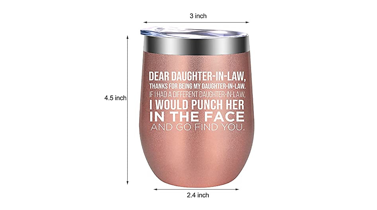 GSPY Wine Tumbler for Daughter in Law - Gift Idea