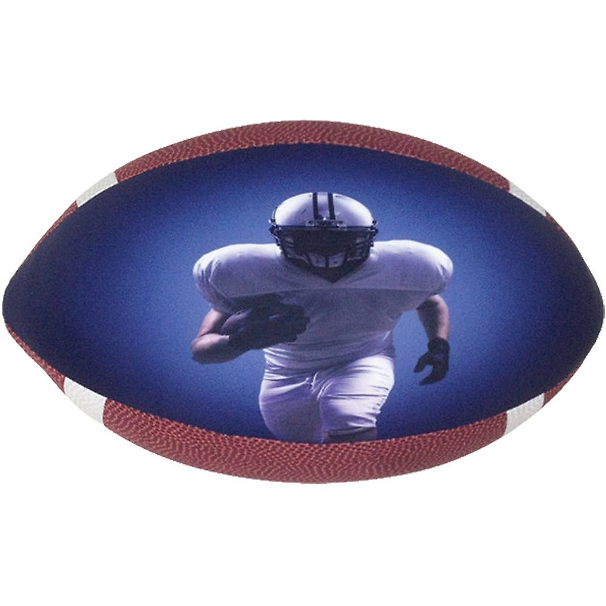 iscream Game On! Photoreal Football Shaped 16" x 12" x 12" Microbead Accent Pillow