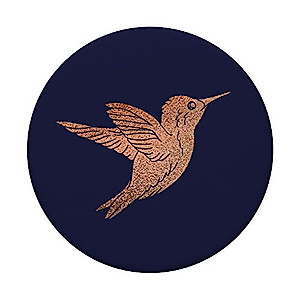 Rose Hummingbird Navy Blue PopSockets Swappable PopGrip