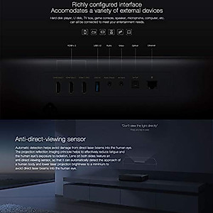 Kaya Projector, Xiaomi 1S 4K Projector MJJGTYDS04FM | Ultra Short Throw | ALPD 3.0 | Android 3D Home Cinema Projector - Updated Version