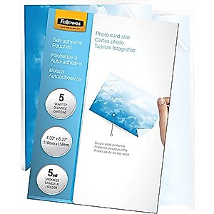 Fellowes Laminating Pouches, 5Mm, 4-1/4X6-1/4