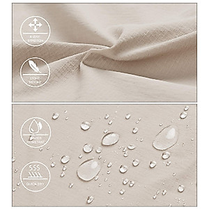 Libin Women's Lightweight Hiking Shorts Quick Dry Cargo Shorts Summer Travel Golf Shorts Outdoor Water Resistant Khaki L