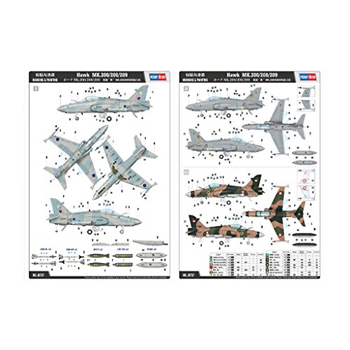 Hobbyboss 81737" Hawk Mk.200/208/209" Plastic Model Kit, 1:48 Scale