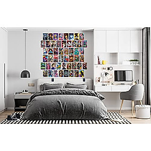 LIYA 50PCS Banksy Aesthetic Wall Collage Kit for Teen Boys and Girls - 4x6 inch - Hypebeast Room Decor, Graffiti Street Art Set, Famous Artists Pop Art, Posters for Room Aesthetic, Bedroom Wall Decor, Teen Room Decor, Trendy Wall Prints Kit, Graffiti Post