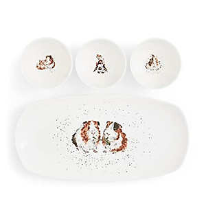 Wrendale Designs - 'Lettuce Be Friends' 3 Dishes and Tray Set