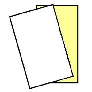 250 Sets, Legal Size, 8.5 x 14, NCR 5889, 2 Part Carbonless Laser - Inkjet Printer Paper, White-Canary