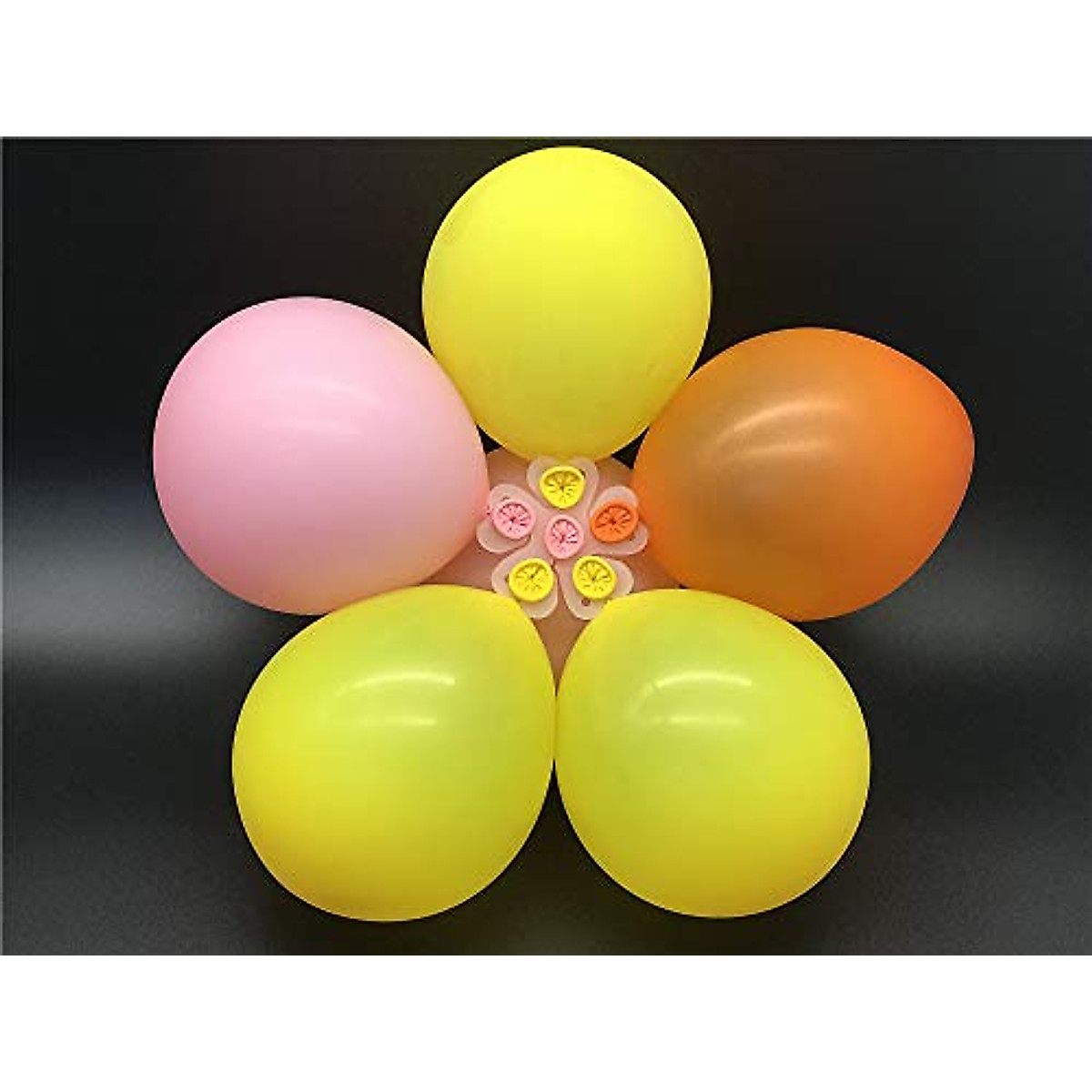 iFlyMaes 30 Pcs Portable Flower Shape Balloon Clips Holder for Wedding Birthday Party Holiday Decoration,5 in 1Flower Shape Balloon Clips