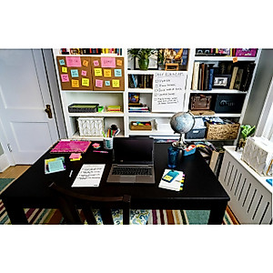 Post-it Super Sticky Notes,6x4 in, 8 Pads, 2x the Sticking Power, Energy Boost Collection, Recyclable (622-8SSMIA) , 1 7/8" x 1 7/8" , Assorted