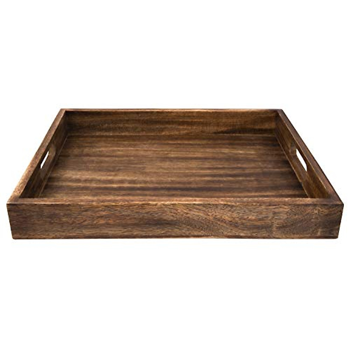 GoCraft Handmade Classic Wooden Tray Large Size | Serveware Kitchen Accessories Tray - 16.5"