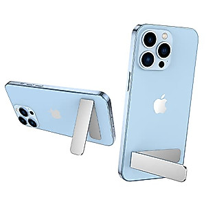 MOMOSI Ultra-Thin Phone Kickstand Attachment Multi-Angle Aluminum Kickstand (Adjustable Angle) Compatible with iPhone 14/14 Plus/14 Pro/14 Pro Max iPhone 13/12 Samsung Galaxy S22/S21 iPad Blue