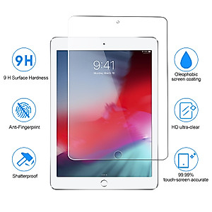 SIBEITU Screen Protector for iPad Mini 5/4th Generation, 9H HardnessTempered Glass Film Guard 7.9 inch (2 Pack)