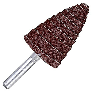 40 Pack 1/4" Abrasive Flap Wheel Sander Set, Rocaris 80 Grit Aluminum Oxide Flap Wheels Cone Shape Sanding Wheel