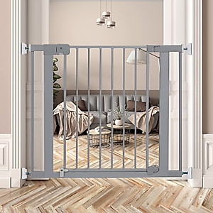 Baby Gate Wall Protector 4 Pack Dog Gates Wall Cups Protect Walls & Doorways from Pet for Child Pressure Mounted Stair Safety Gate- Fit All Safety Gate