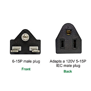 CDMALL 110V / 120V to 220V / 240V Plug Adapter for for Grow Light Hydroponic Growing Accessories (2-Pack)