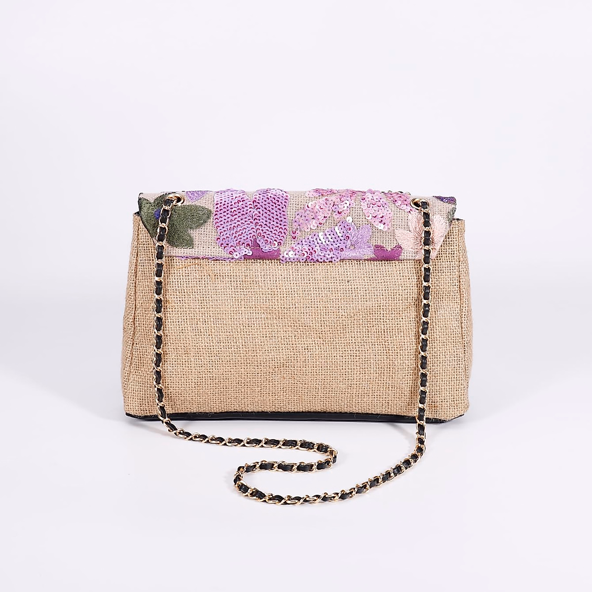 Wabilu Women Girls Summer Straw Bag Sequin Floral Embroidery Straw Clutch Purse Woven Shoulder Handbag For Beach Party Wedding With Random Flower Pattern