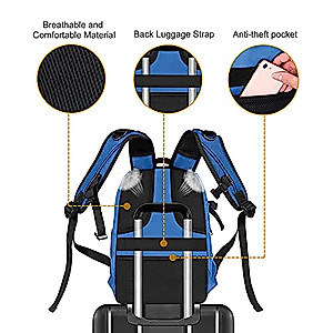 MOSISO Camera Backpack, DSLR/SLR/Mirrorless Photography Camera Bag 15-16 inch Waterproof Hardshell Case with Tripod Holder&Laptop Compartment Compatible with Canon/Nikon/Sony, Royal Blue