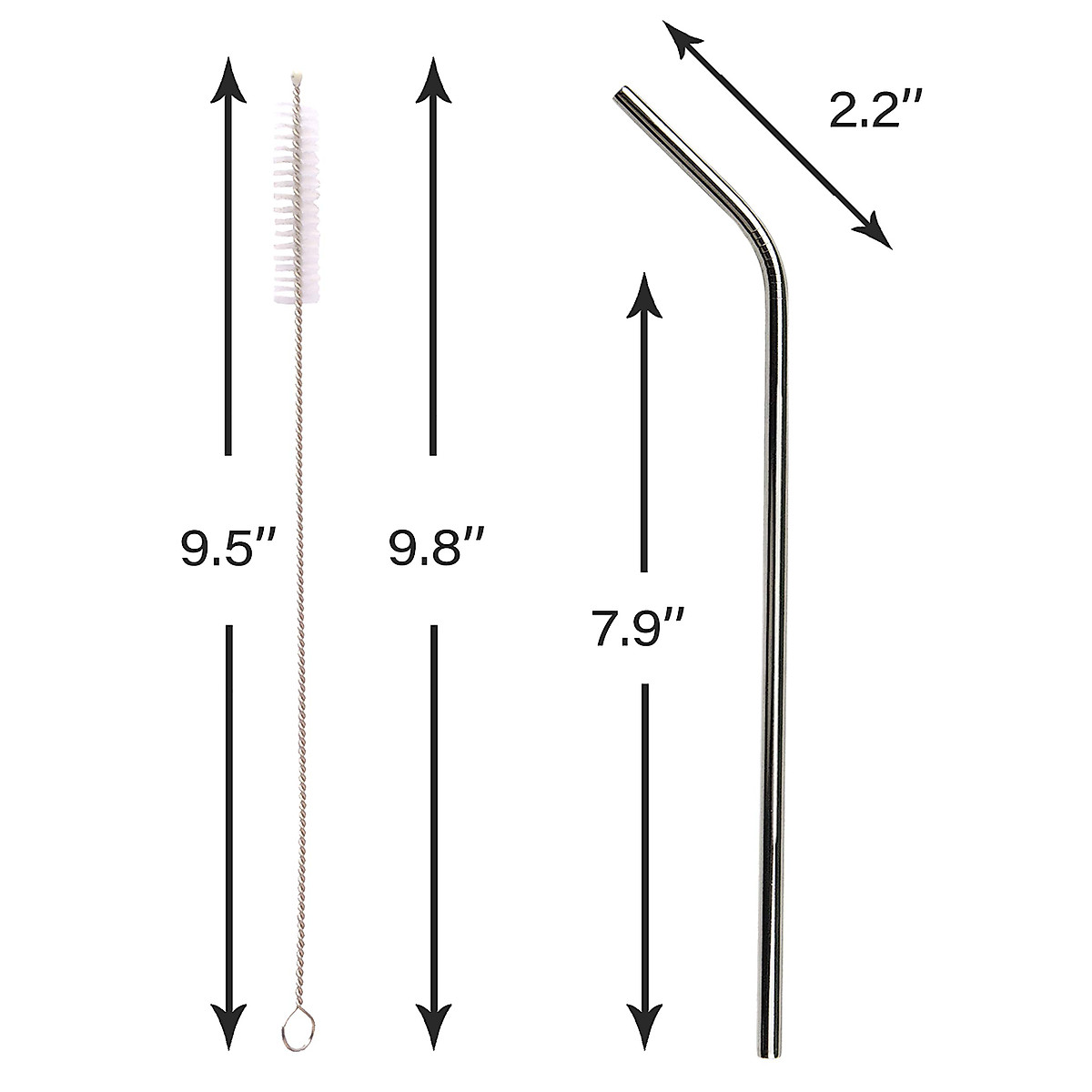 EBE EmmasbyEmma Stainless Steel Grandparents Gift Set, 20 oz Tumbler for Grandma & Grandpa, Rose Gold & Black, Includes Straw & Brush